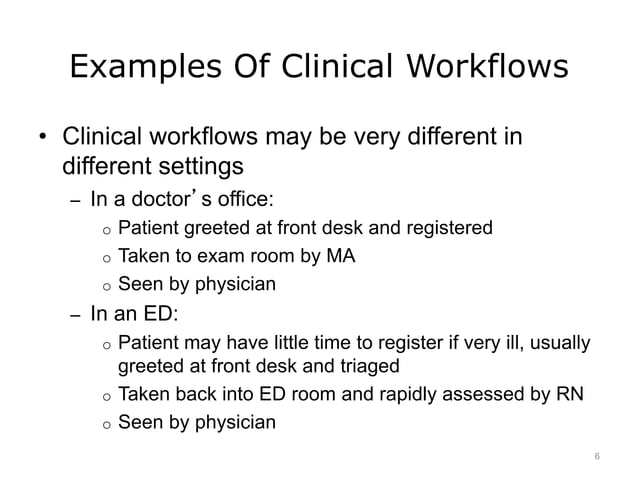 Patient Care Clinical Workflow | PPTX | Healthcare Industry | Industries