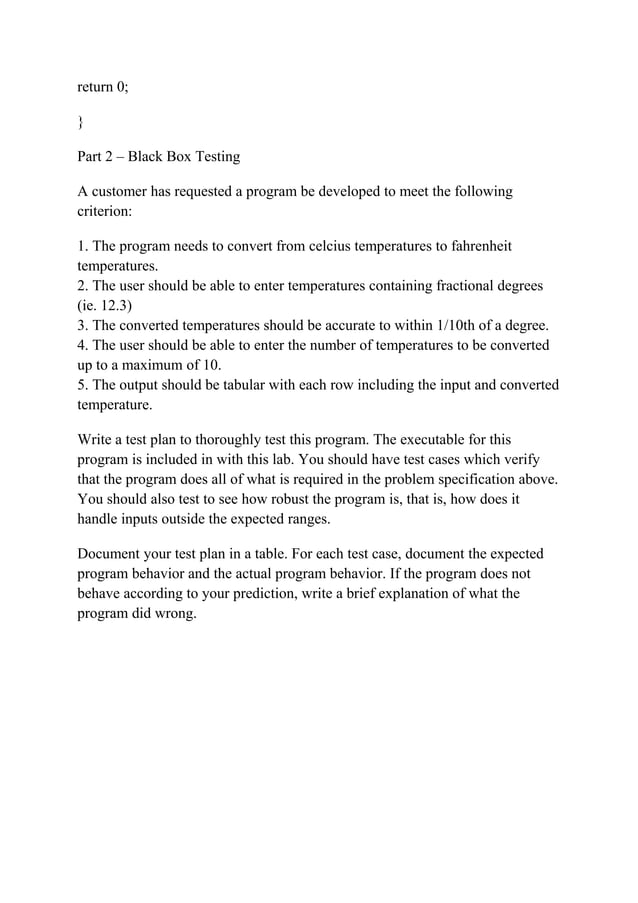 Comp 122 lab 4 lab report and source code | PDF