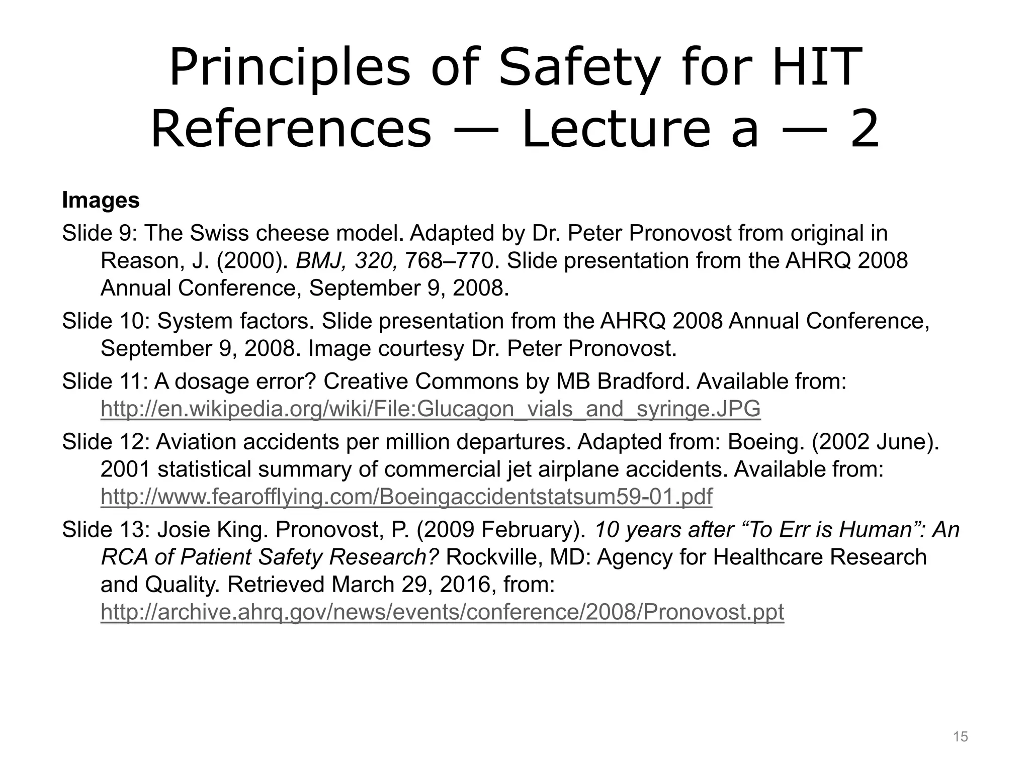 Principles of Quality and Safety for HIT | PPTX