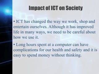 ICT in Society | PPTX