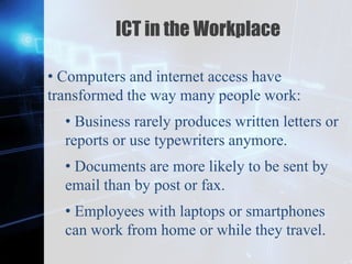 ICT in Society | PPTX