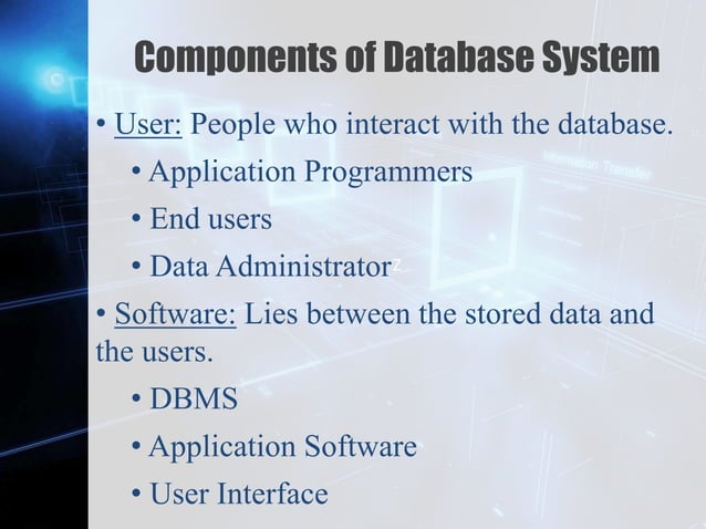Basic Concept of Database | PPTX | Computing | Technology & Computing