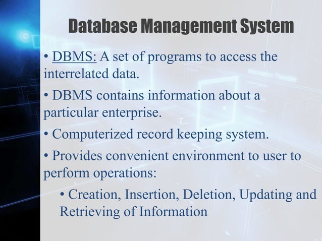 Basic Concept of Database | PPTX | Computing | Technology & Computing