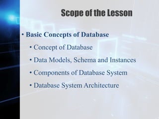 Basic Concept of Database | PPTX