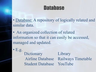 Basic Concept of Database | PPTX