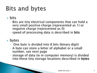 COMP1900 L3 Week3 2009 | PDF | Operating Systems | Computer Software ...