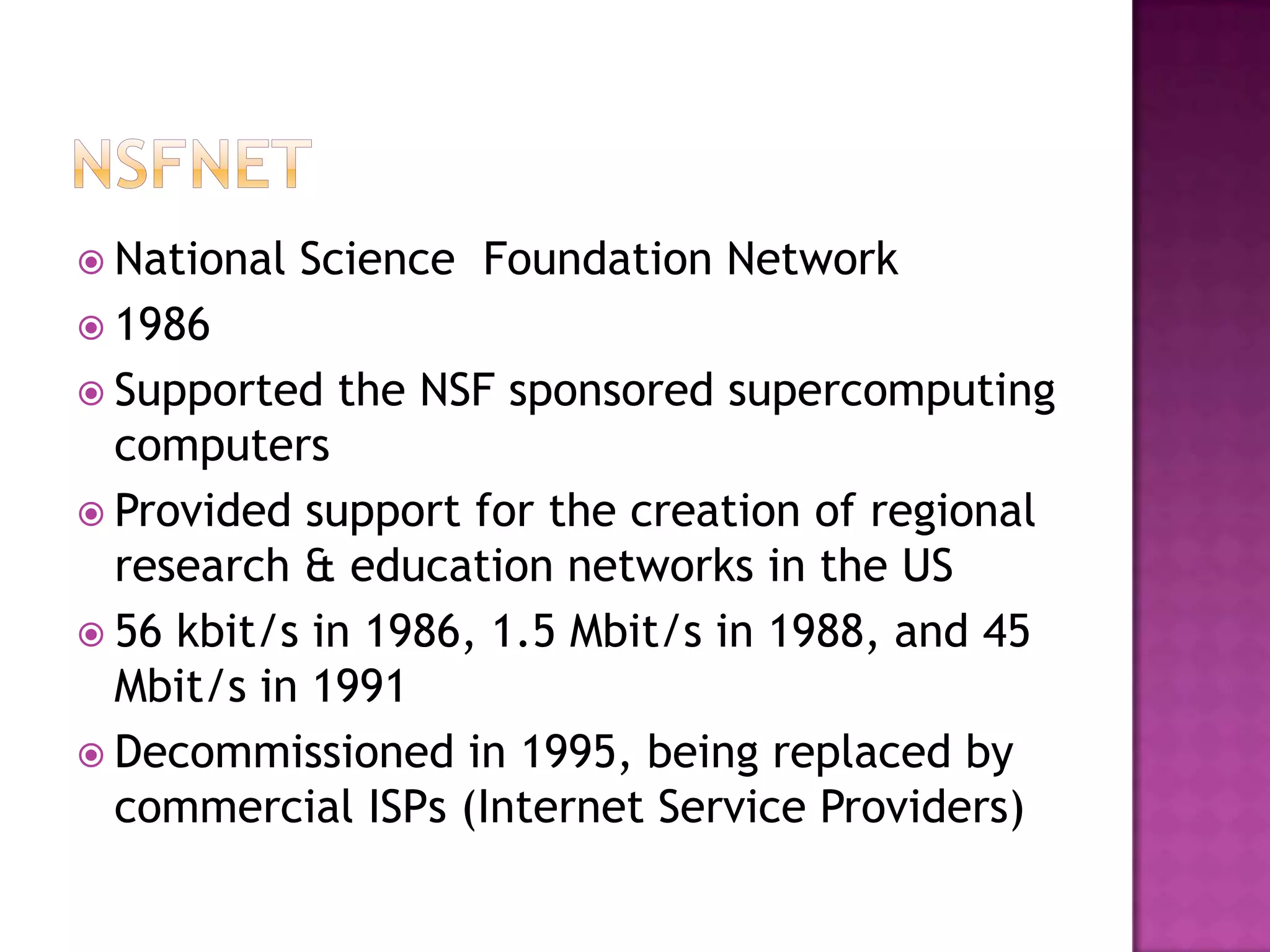 [Comp1 a] history of internet | PPTX