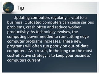 Uses of Computers in Business | PPTX