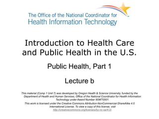 Public Health (Part 1) Lecture B | PPT