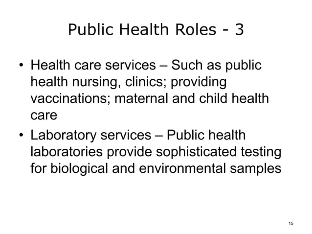 Public Health (Part 1) Lecture B | PPT