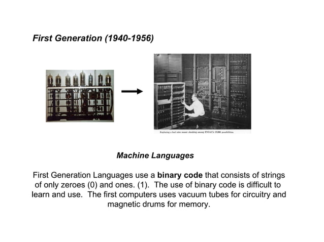 Generations of Programming Languages | PPT