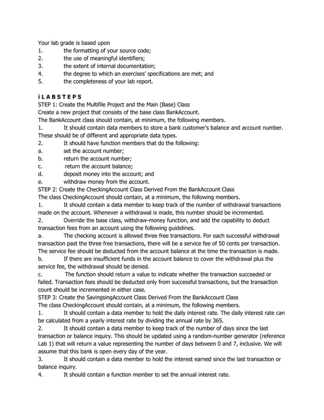 Comp 220 ilab 3 of 7 | PDF