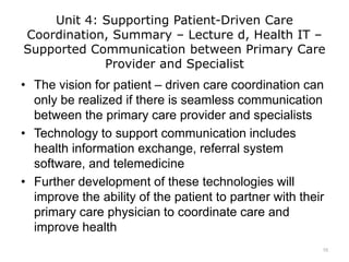 Patient Centered Care | Unit 4d Lecture | PPTX