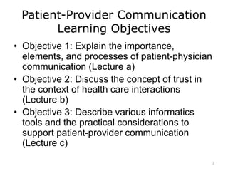 Patient Centered Care | Unit 5c Lecture | PPTX