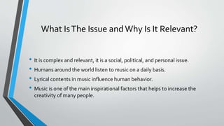 Effects of Music On Society | PPTX