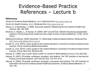 Evidence-Based Practice Lecture 2_slides | PPT