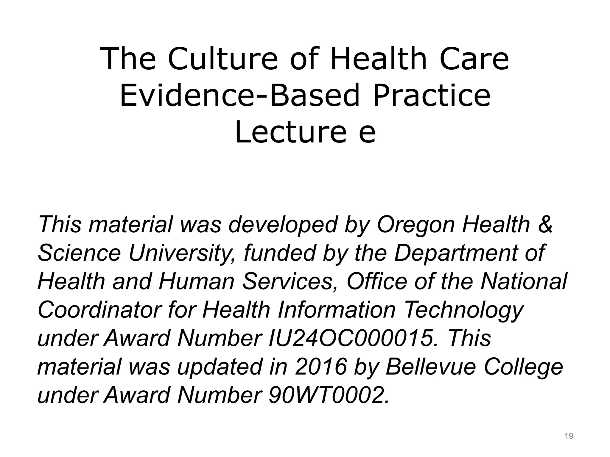 Evidence Based Practice_lecture 5_slides | PPT