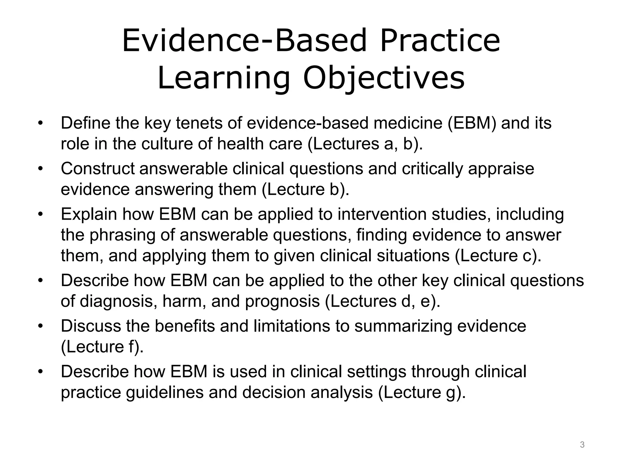 Evidence Based Practice Lecture 6_slides | PPT