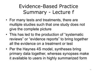 Evidence Based Practice Lecture 6_slides | PPTX