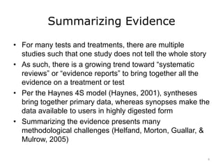 Evidence Based Practice Lecture 6_slides | PPT