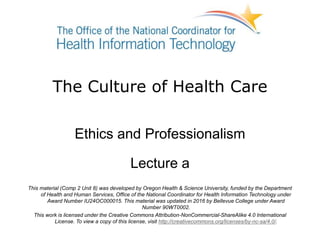 Ethics & Professionalism_lecture 1_slides | PPTX