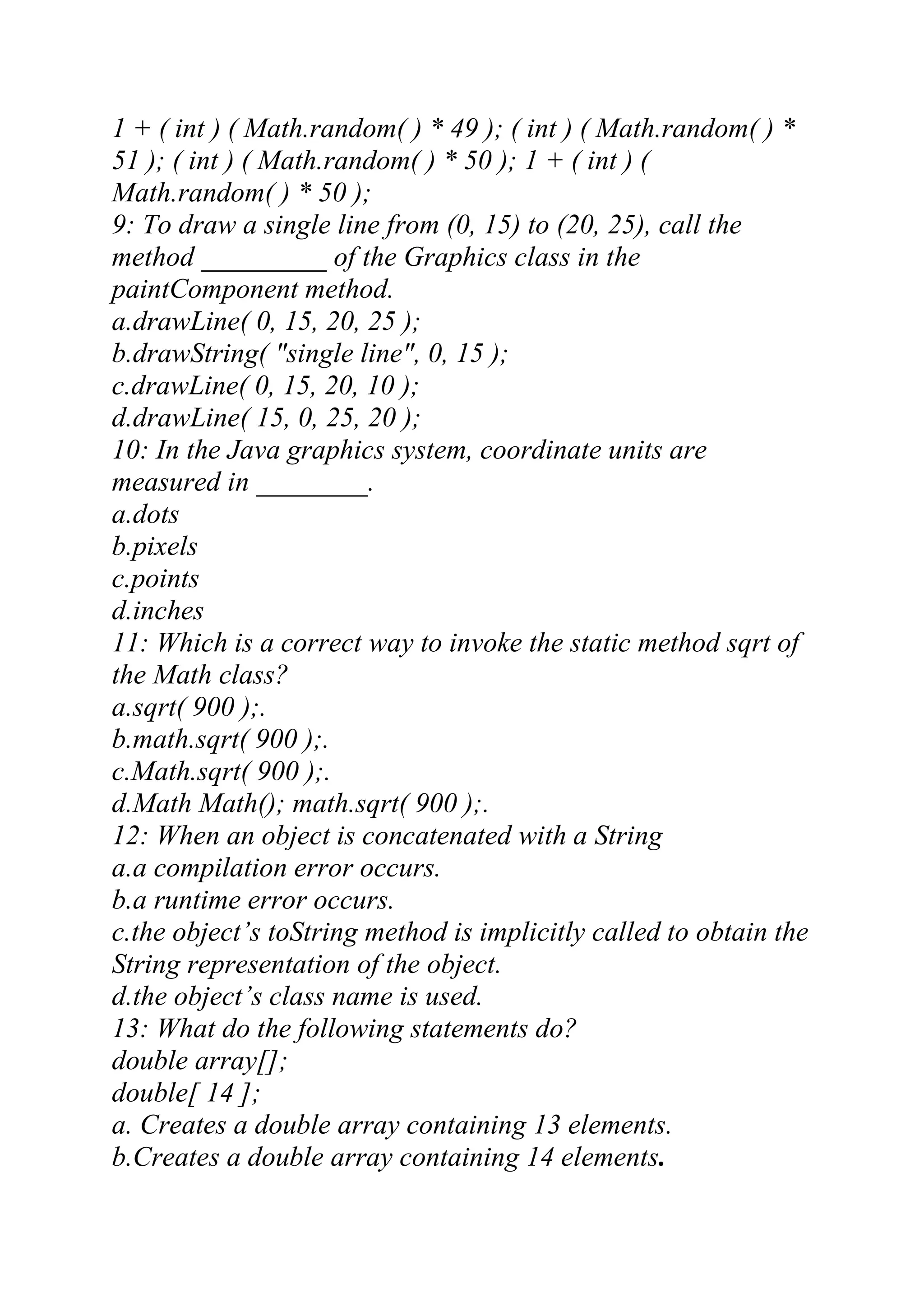 Comp 328 final guide | DOCX | Programming Languages | Computing