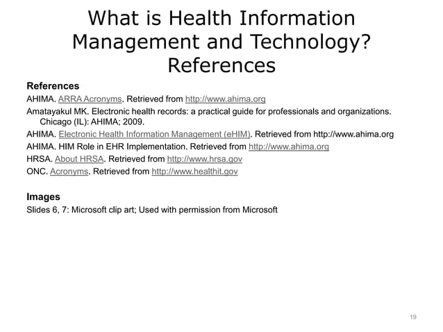 What is Health Information Management and Technology lecture slides | PPT