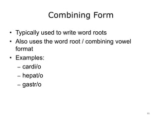 Understanding Medical Words - Lecture A | PPT