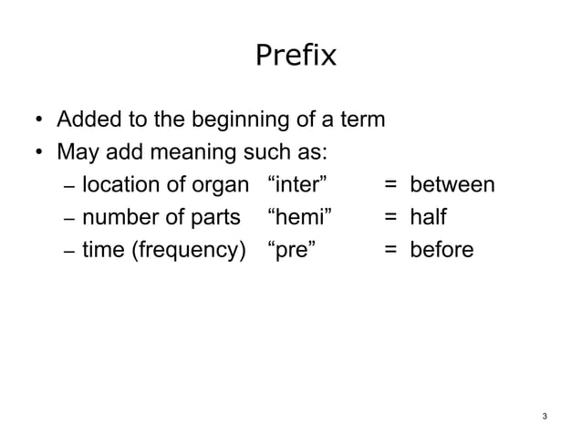 Prefixes and Suffixes | PPTX | Digestive Disorders | Diseases and ...