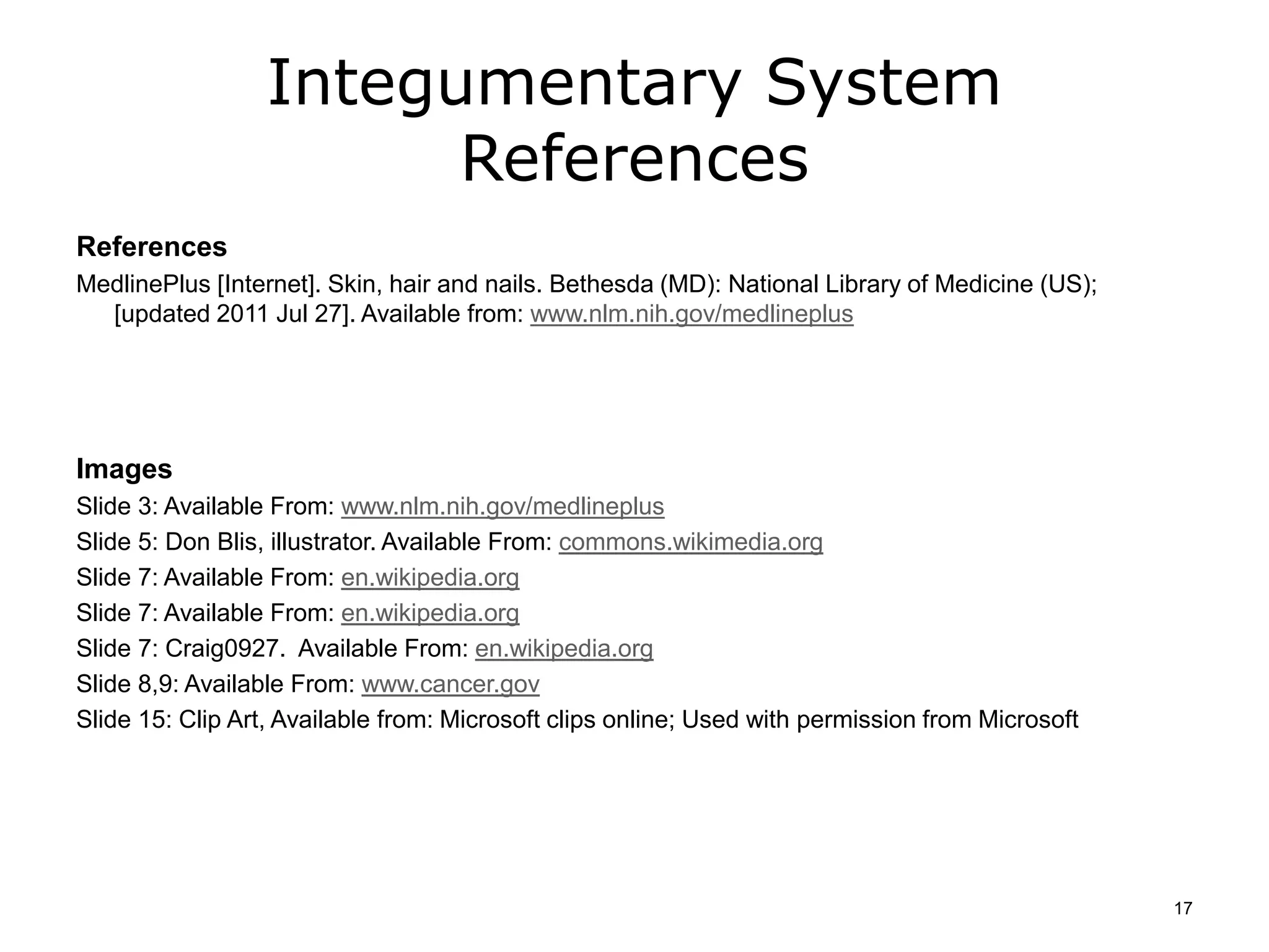 Integumentary System -Lecture A slides | PPTX