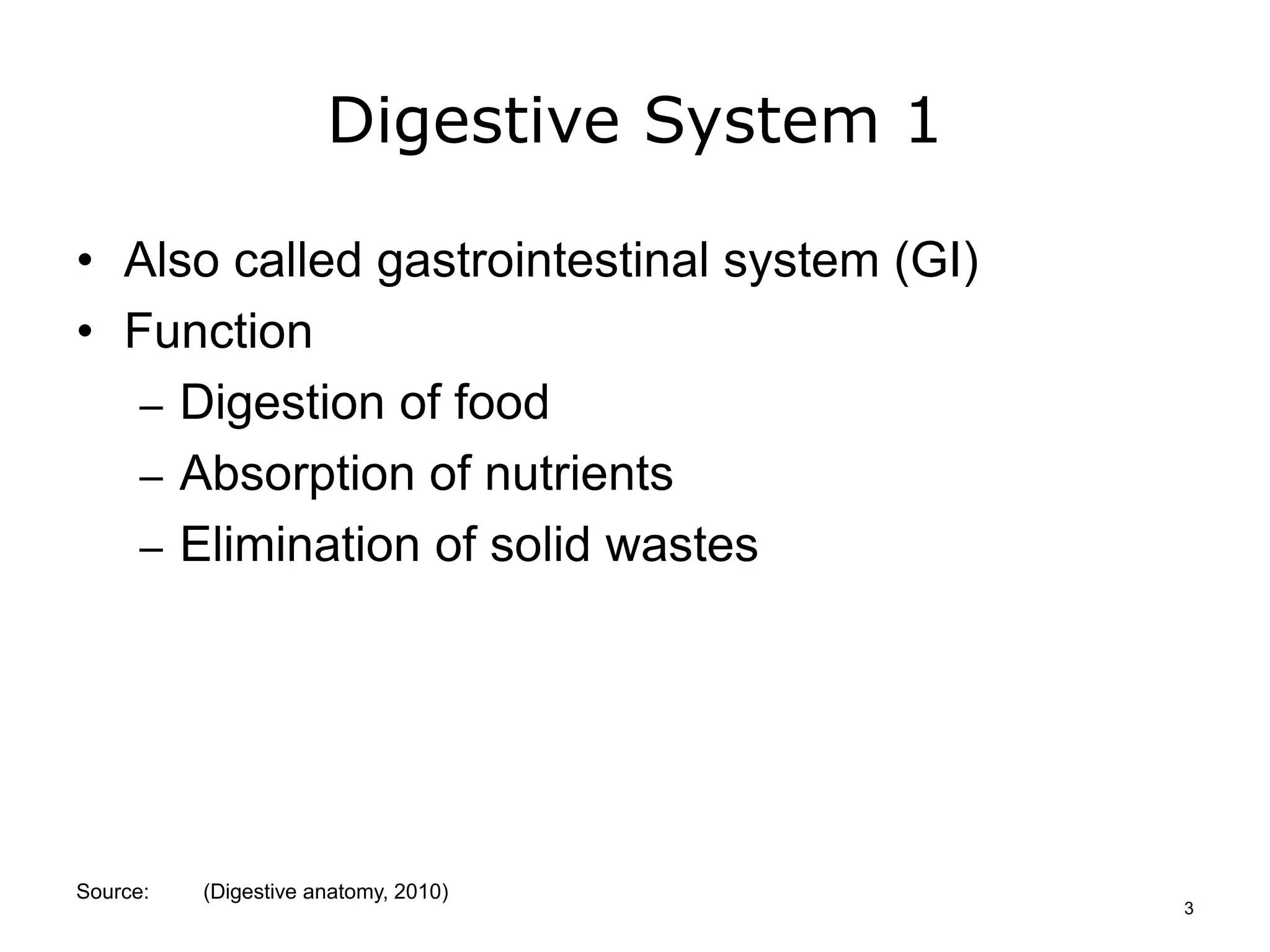 Digestive System lecture slides | PPT