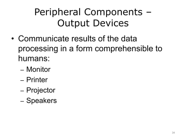 Computer Hardware Lecture A Ppt