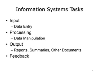Information Systems - Lecture A | PPTX | Computing | Technology & Computing