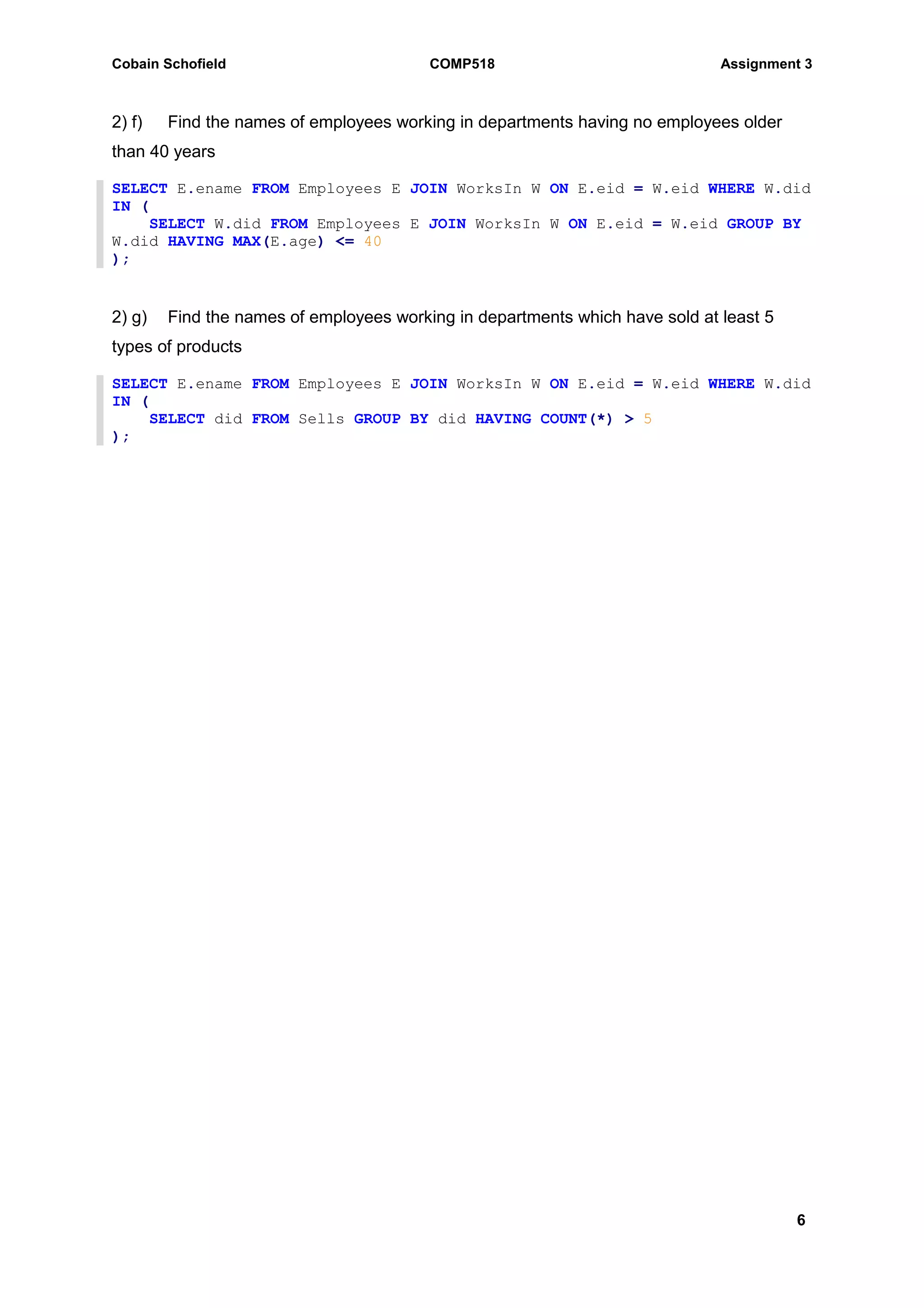 SQL Database Design & Querying | PDF
