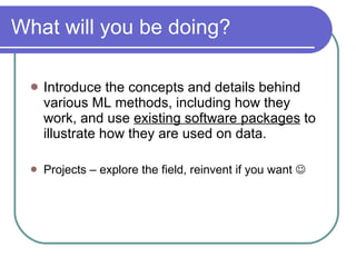 COMP60431 Machine Learning Advanced Computer Science MSc | PPT | Technology & Computing