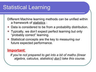 COMP60431 Machine Learning Advanced Computer Science MSc | PPT | Technology & Computing