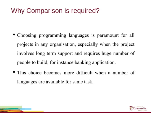 Comparative Study of programming Languages | PPT | Programming ...