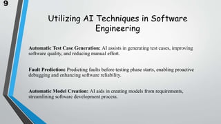 ARTIFICIAL INTELLIGENCE IN SOFTWARE ENGINEERING | PPTX