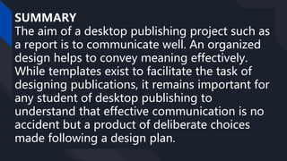 COMPUTER 7 - Lesson 5-QUARTER 5 DESKTOP PUBLISHING | PPT