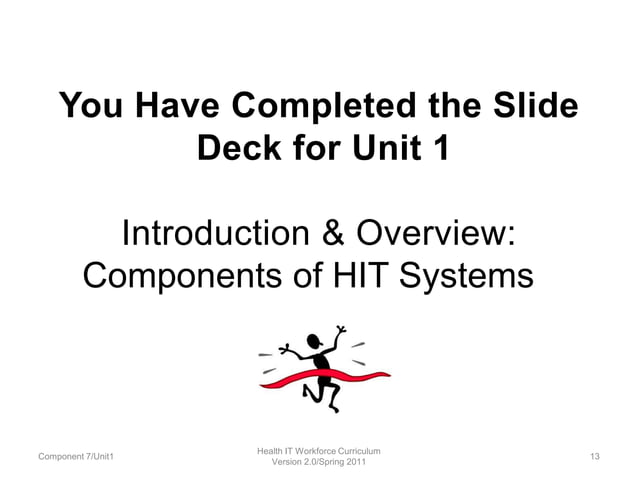 Course 7 Unit 1 – Introduction & Overview: Components of HIT Systems | PDF
