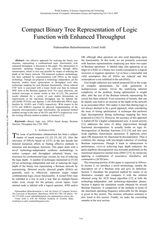 Compact binary-tree-representation-of-logic-function-with-enhanced-throughput- | PDF