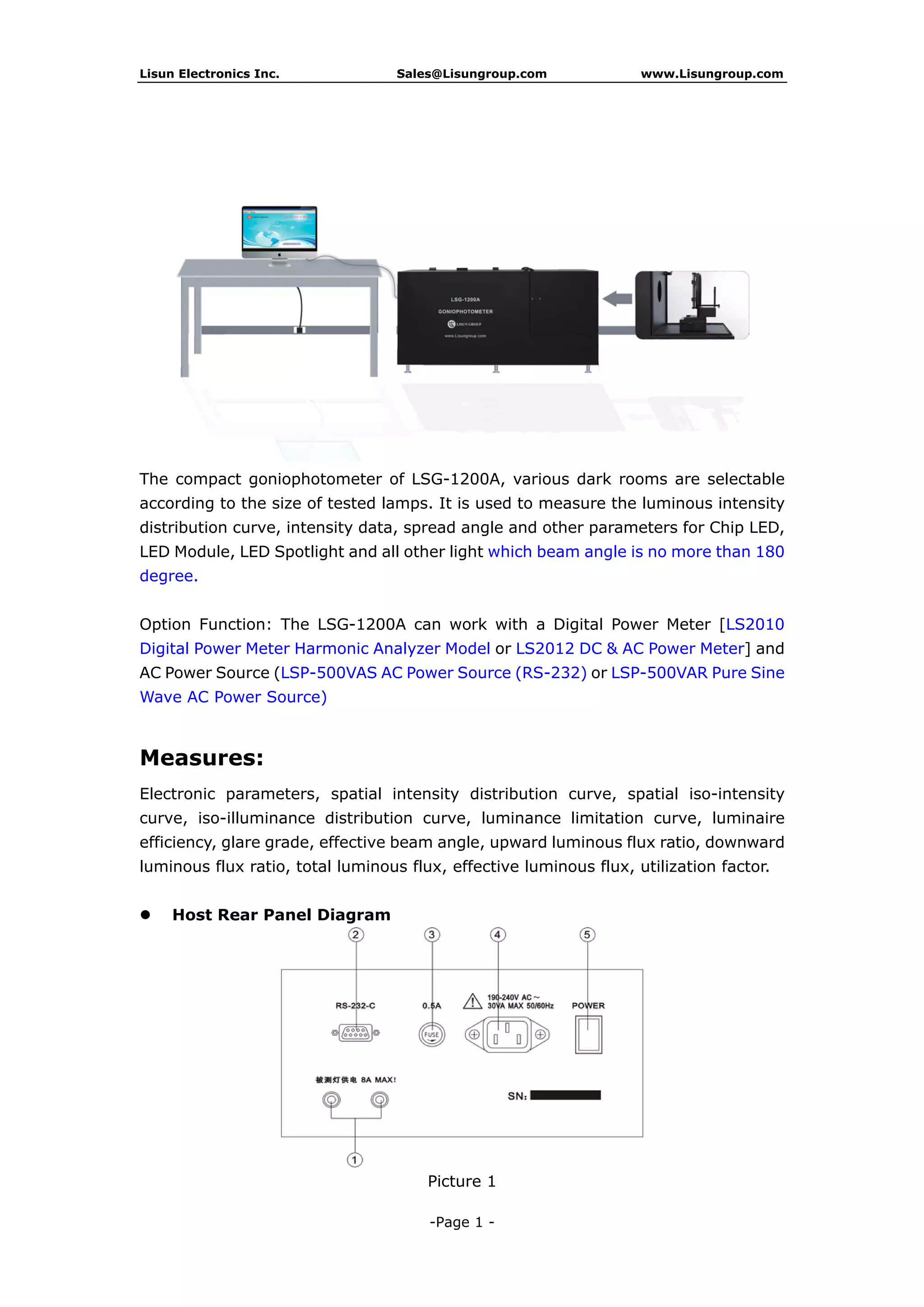 Compact goniophotometer | PDF