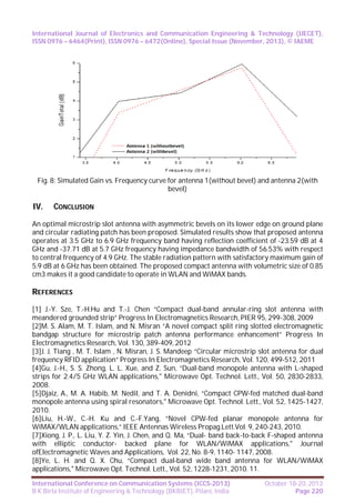 Compact broadband circular microstrip feed slot antenna with | PDF