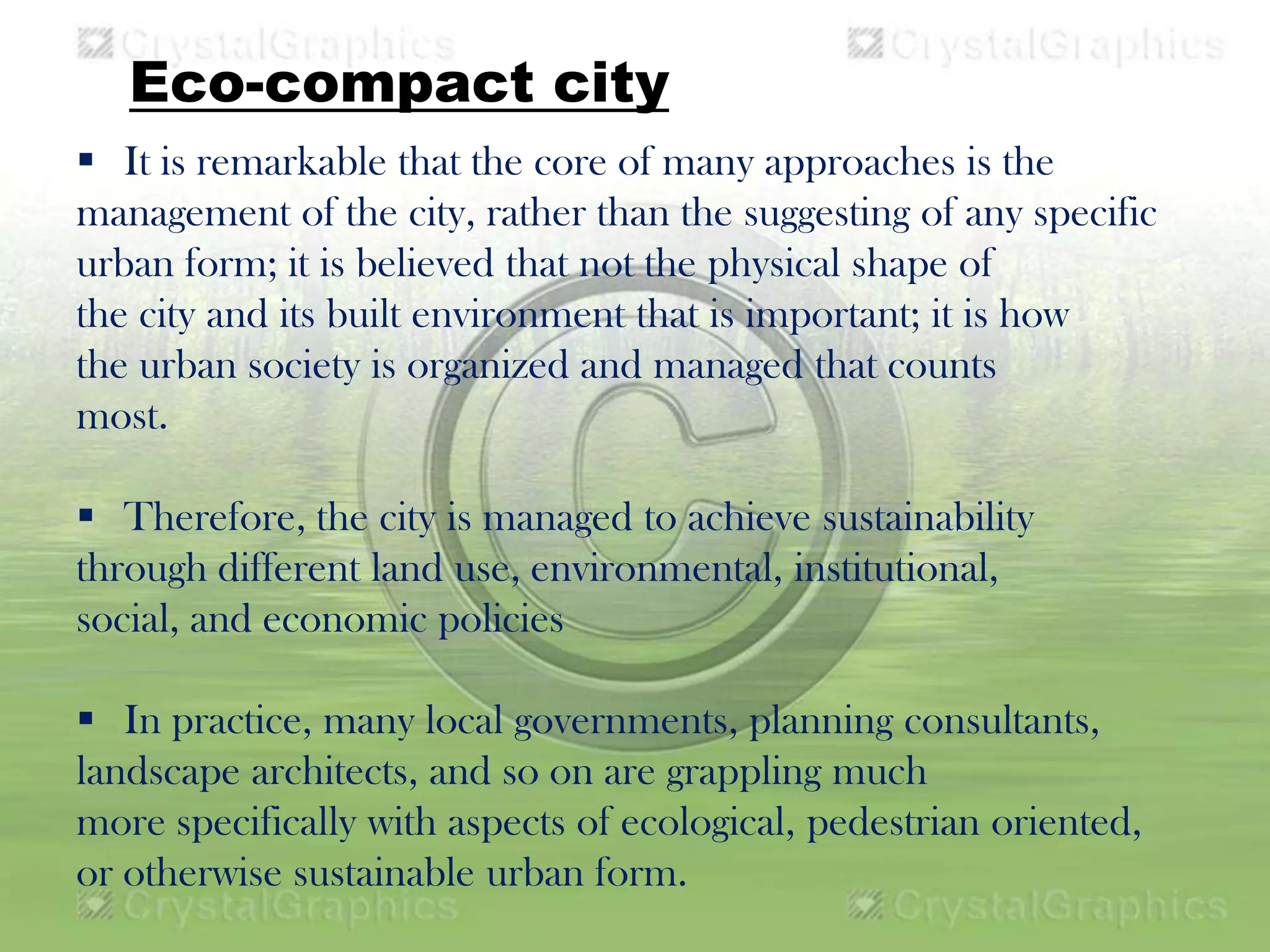 Compact city | PPTX