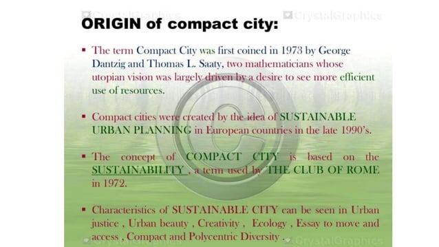 Compact city concept | PPTX