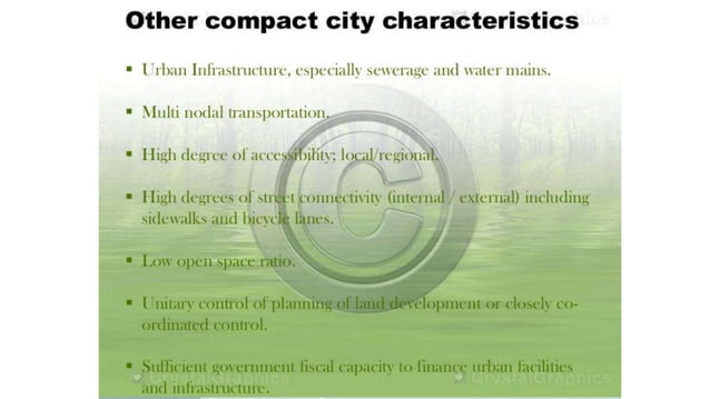 Compact city concept | PPTX