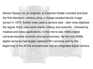 Compact digital camera | PPT