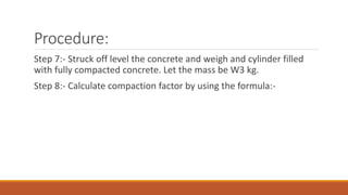 Compacting Factor Test | PPTX