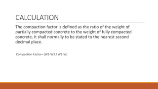 Compacting Factor Test | PPTX