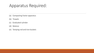 Compacting Factor Test | PPTX